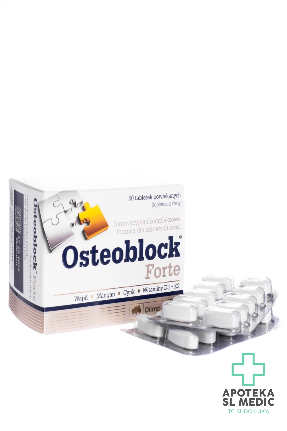Osteoblock® Forte s visoko svarljivim mineralima 60 tab - Apoteka SL MEDIC